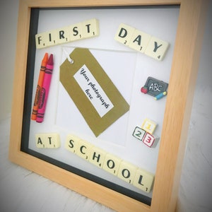 My First Day of School, Nursery Photo Frame, Keepsake, Back to School ...
