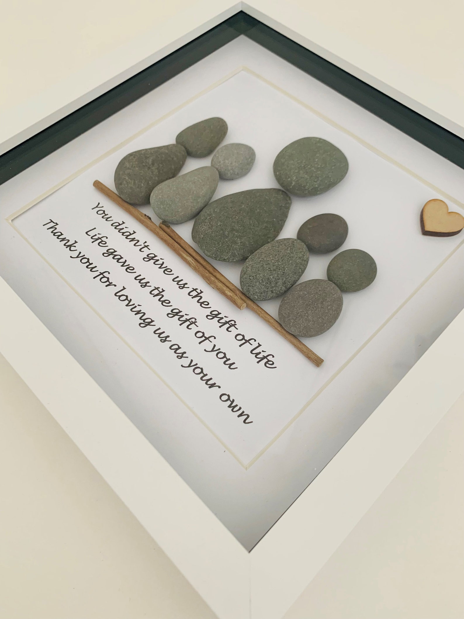 Birthday Gift for Step Dad, Step Father, Thank You Gift, Pebble Art ...