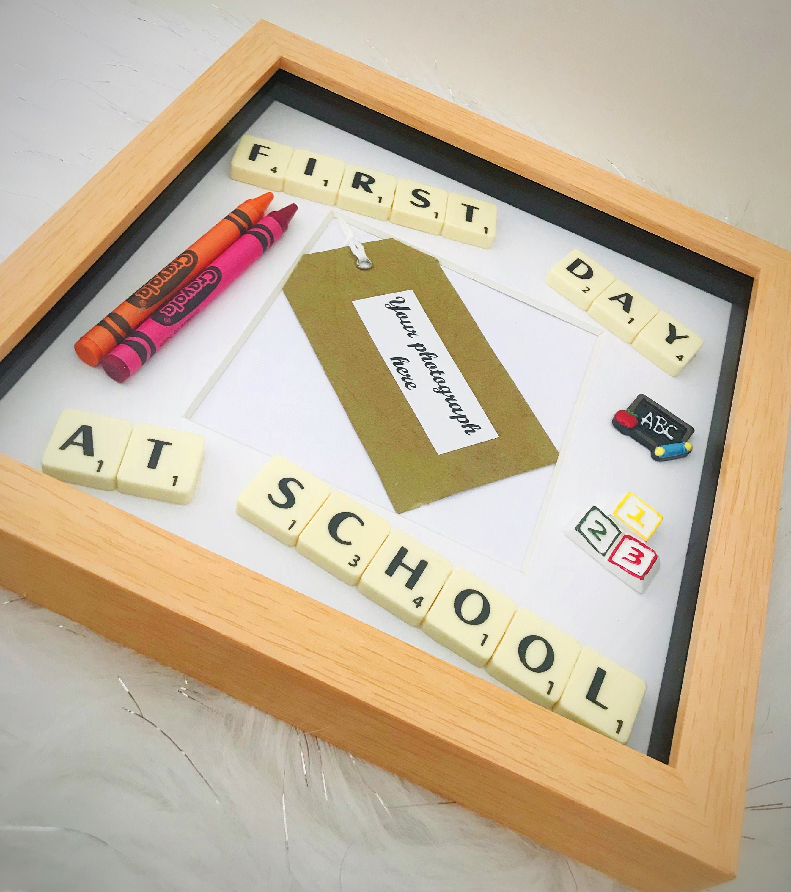 My First Day of School Nursery Photo Frame Keepsake Back to - Etsy UK