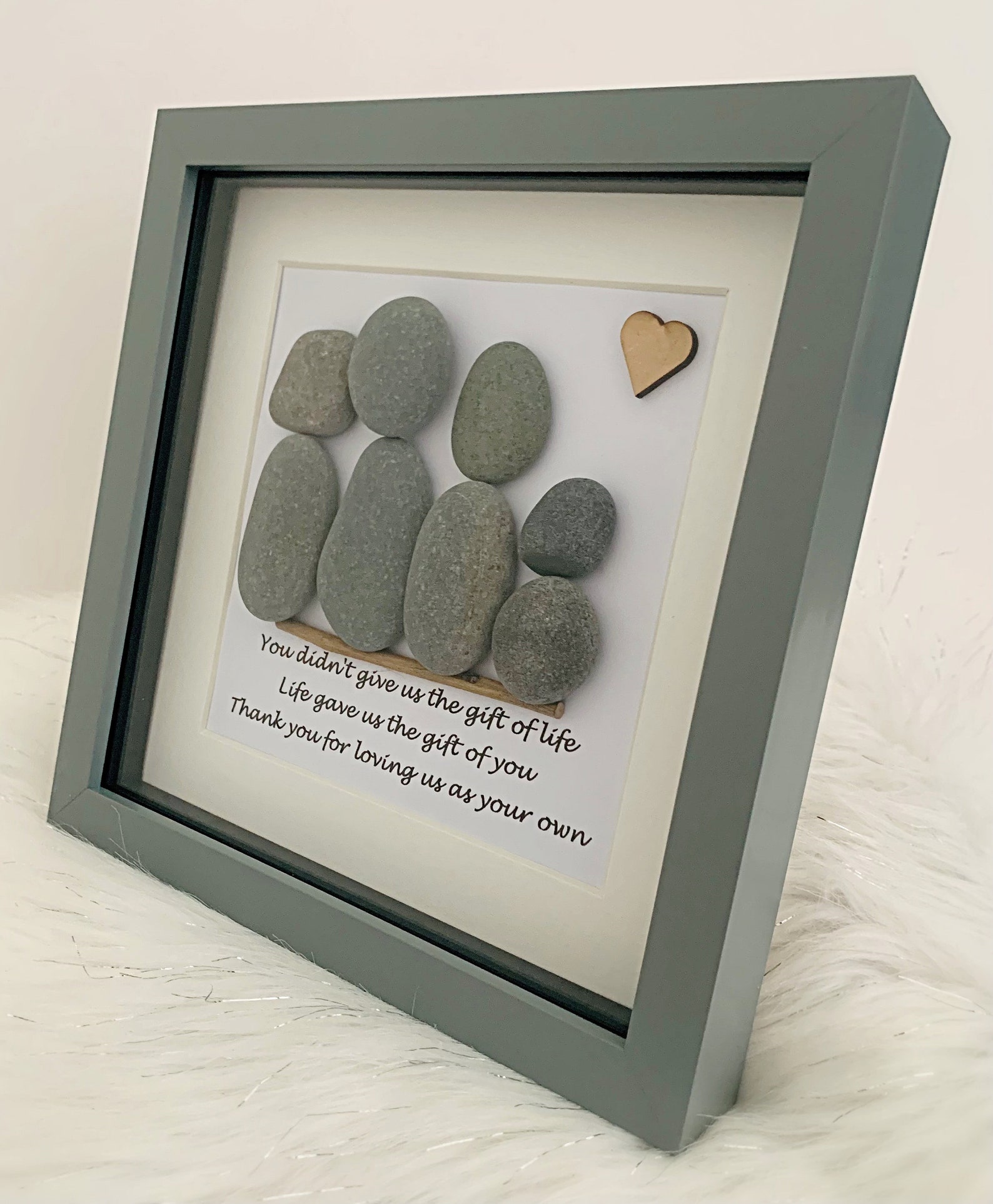 Birthday Gift for Step Dad, Step Father, Thank You Gift, Pebble Art ...