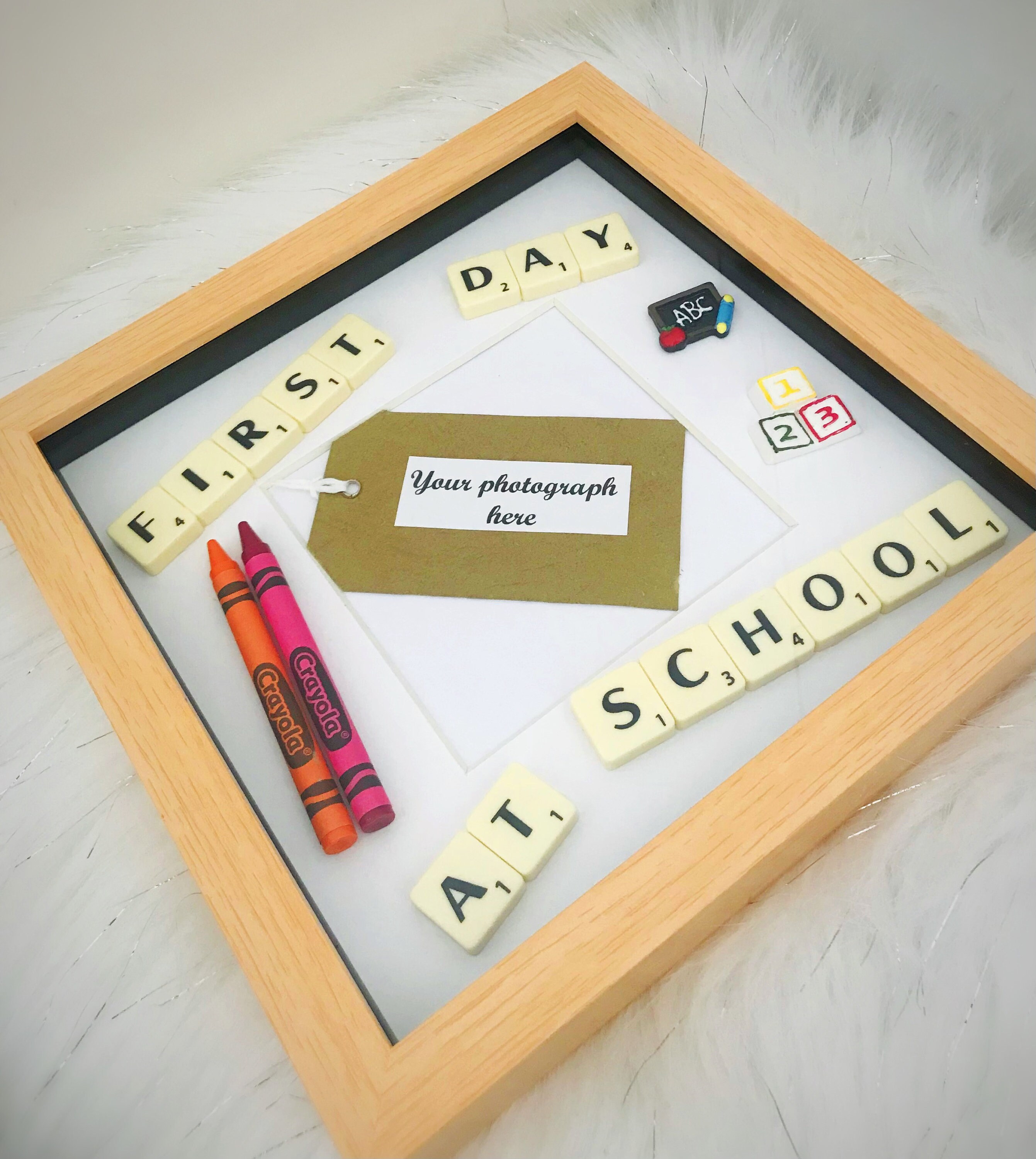 My First Day of School Nursery Photo Frame Keepsake Back to - Etsy UK