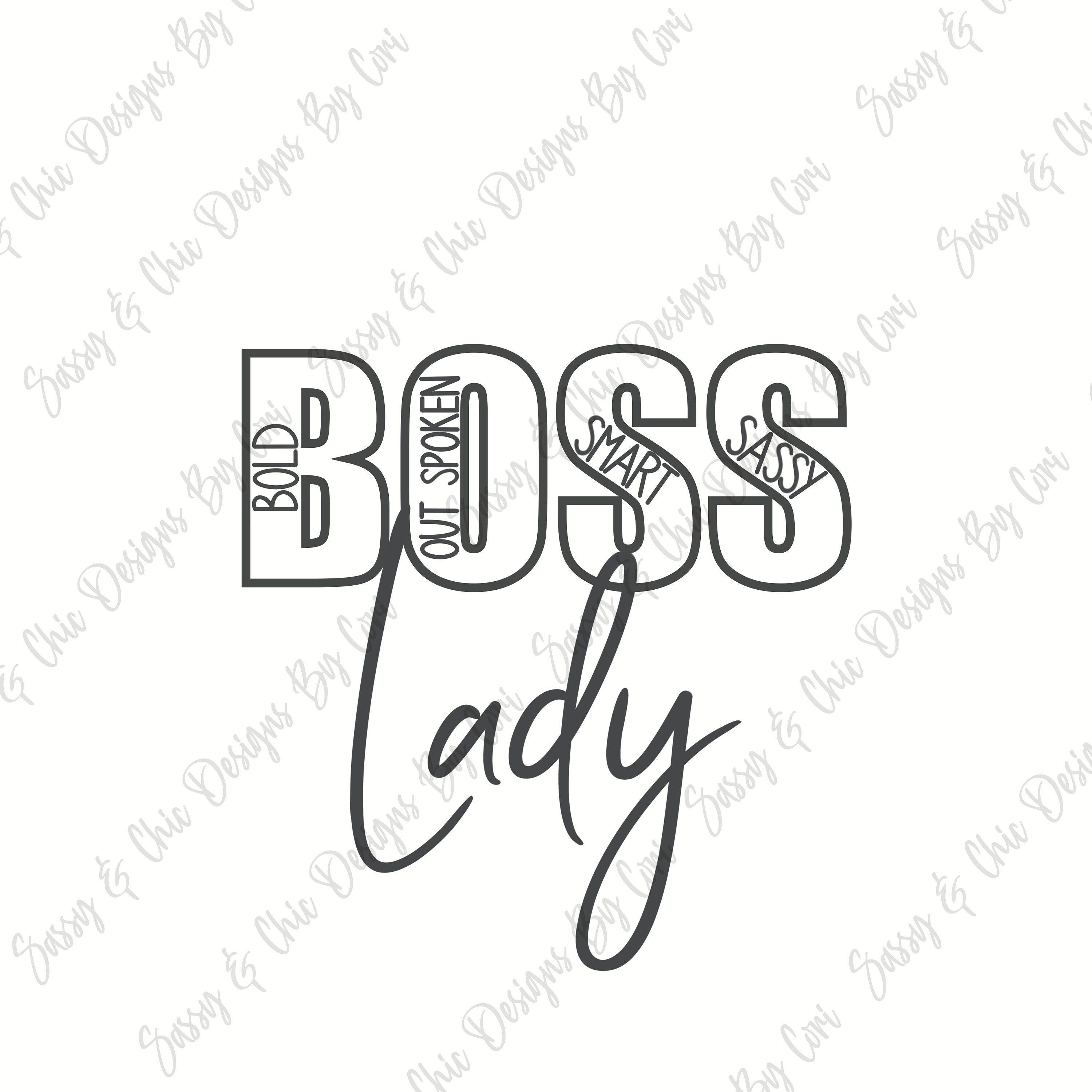 Boss Lady Sticker, Holographic Gift for Female, Feminist Sticker ...