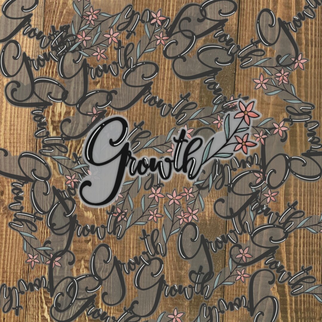 Floral Growth Sticker Clear Sticker Planner Sticker Phone - Etsy