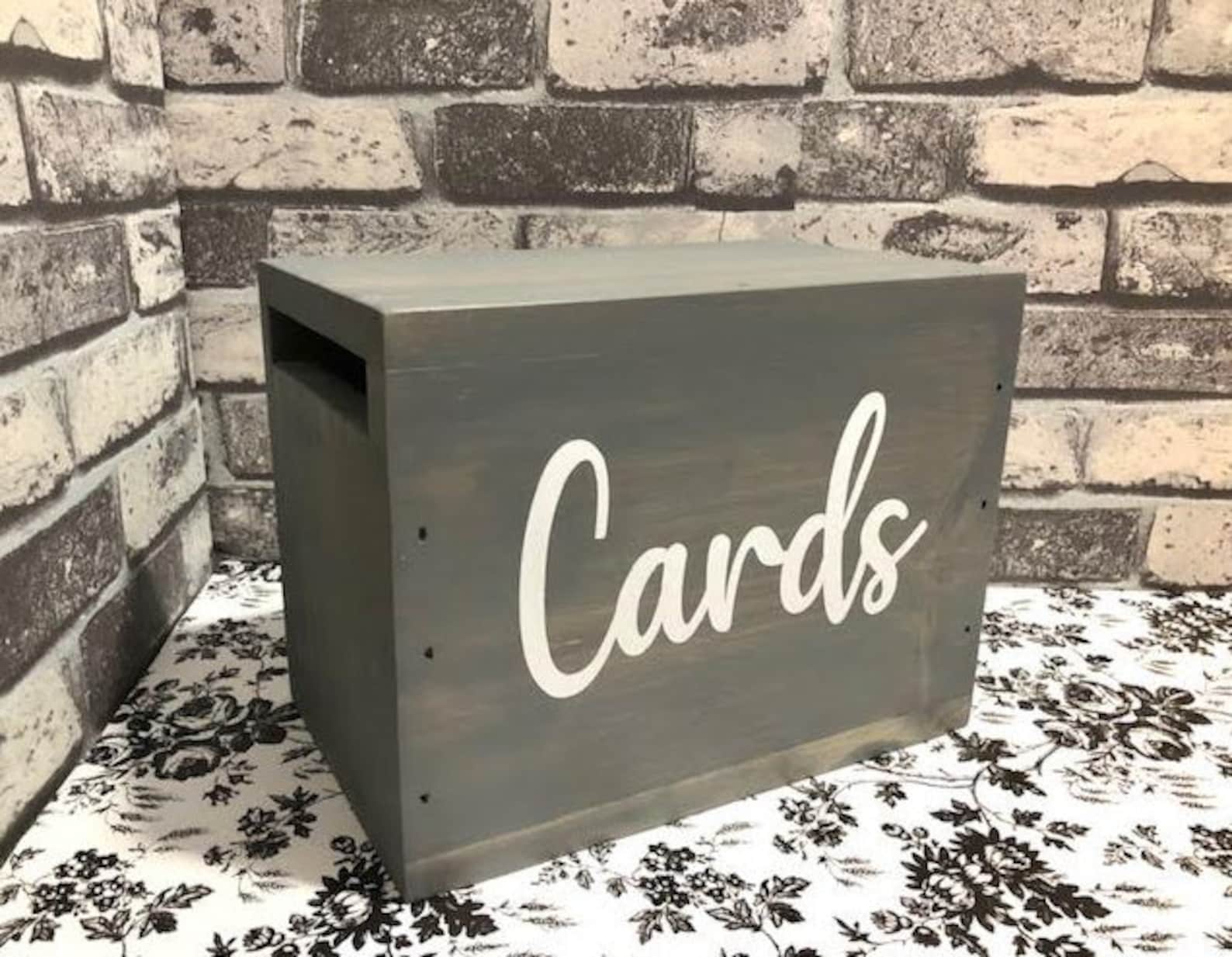 Wedding Card Box Card Box With Side Slot Locked Card Box - Etsy