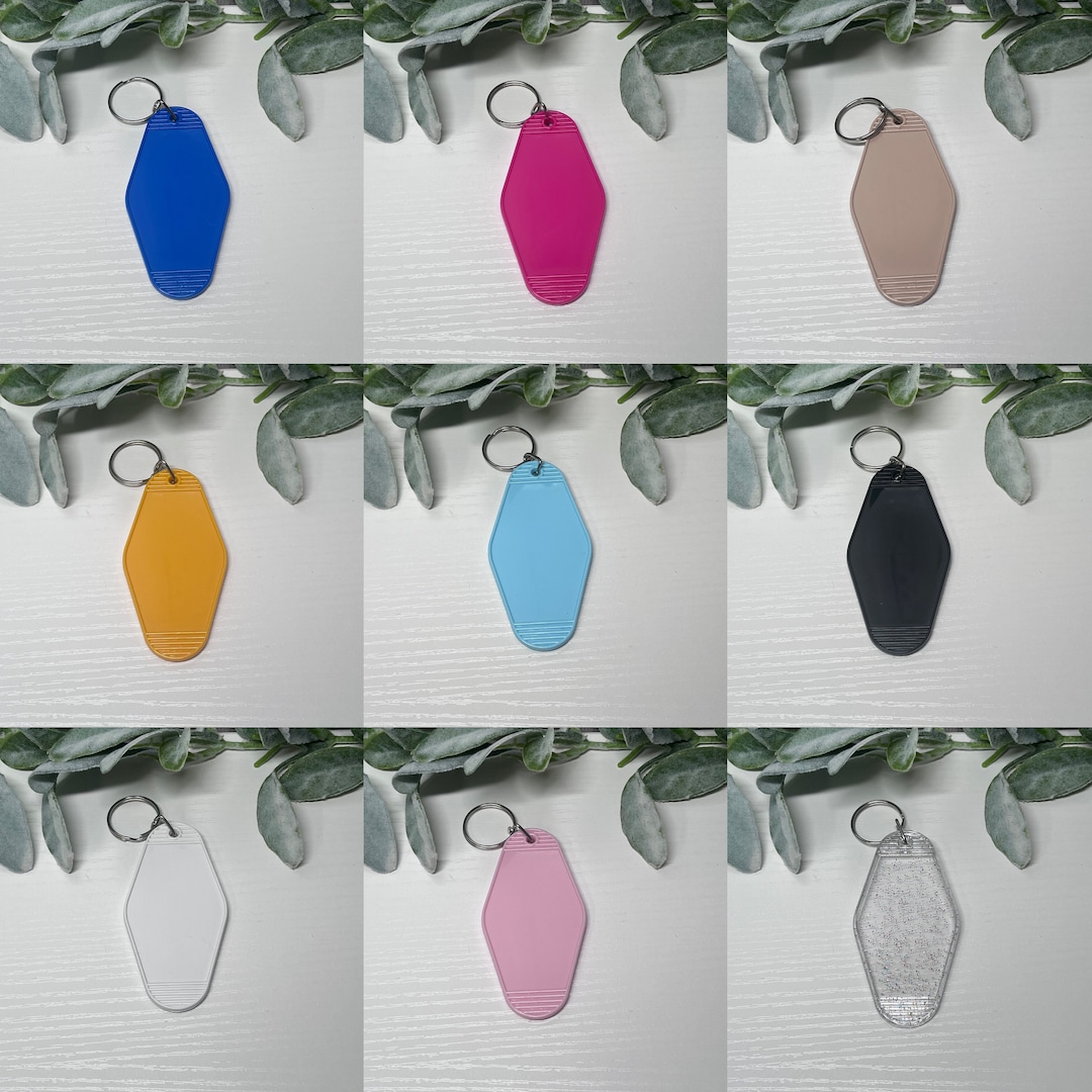 Retro Motel Keychain Blanks: Acrylic DIY Keychains - Etsy
