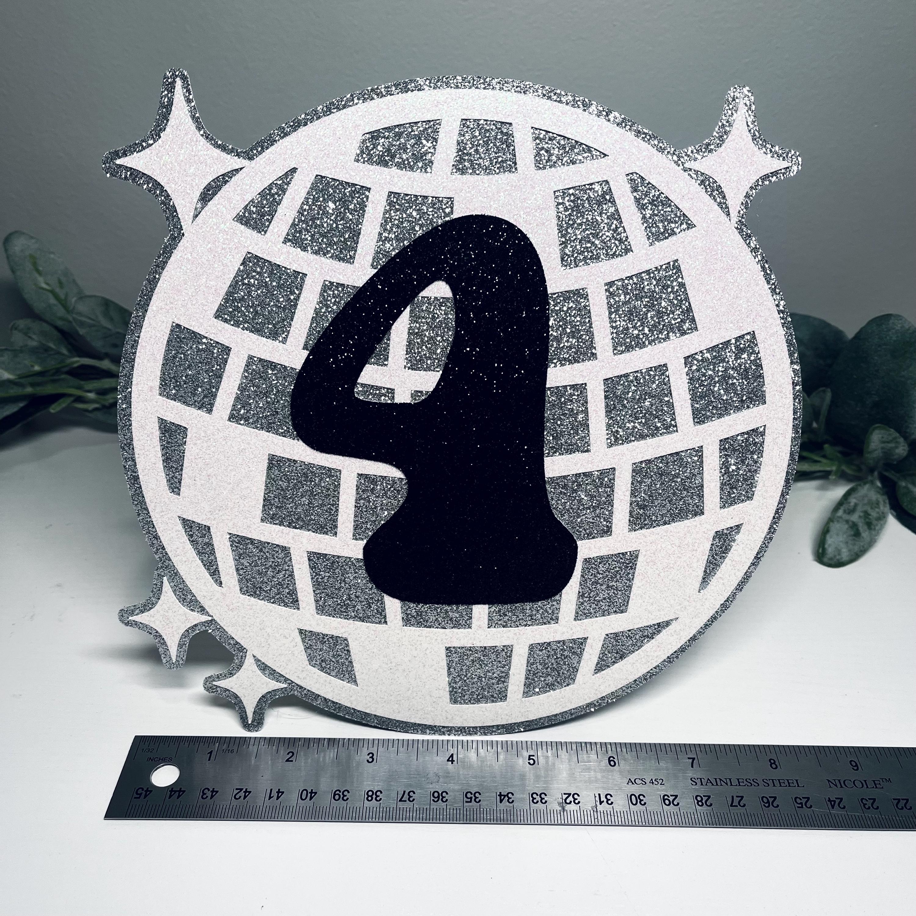 Disco Ball Table Numbers: Glitter Party Centerpieces - Etsy