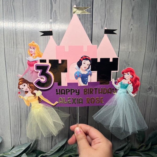 Princess Cake Topper - Etsy