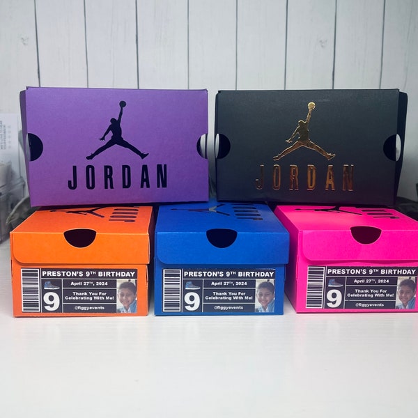 Basketball Shoe Box Favor - Etsy