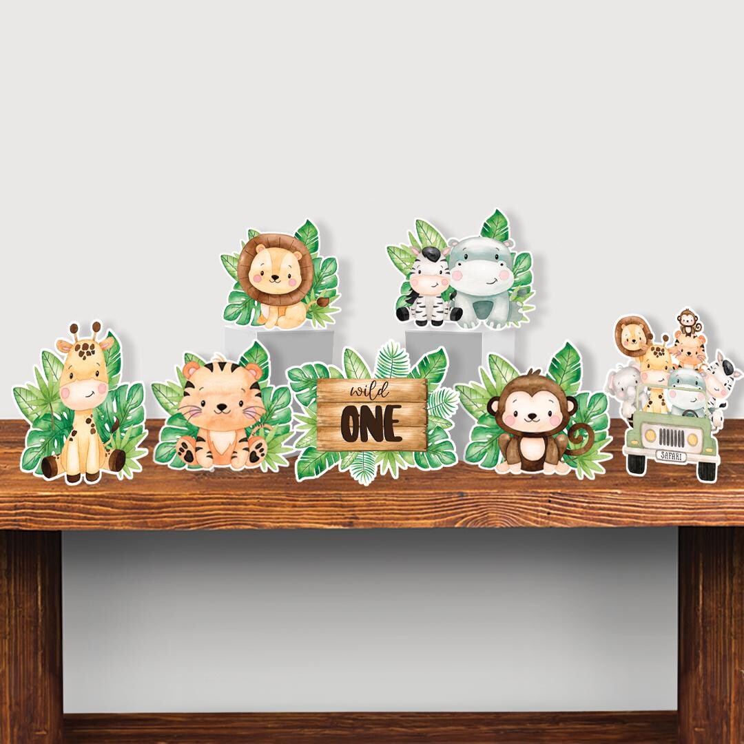 Safari Centerpieces, Baby Animal Centerpieces, Safari Table Decorations ...