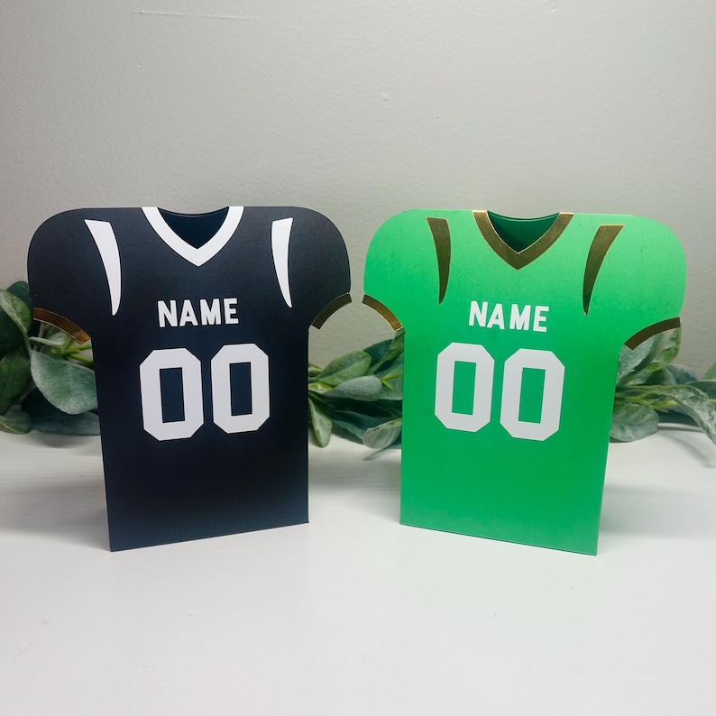 Football Jersey Favor Boxes: Personalized Sports Party Gift Boxes - Etsy