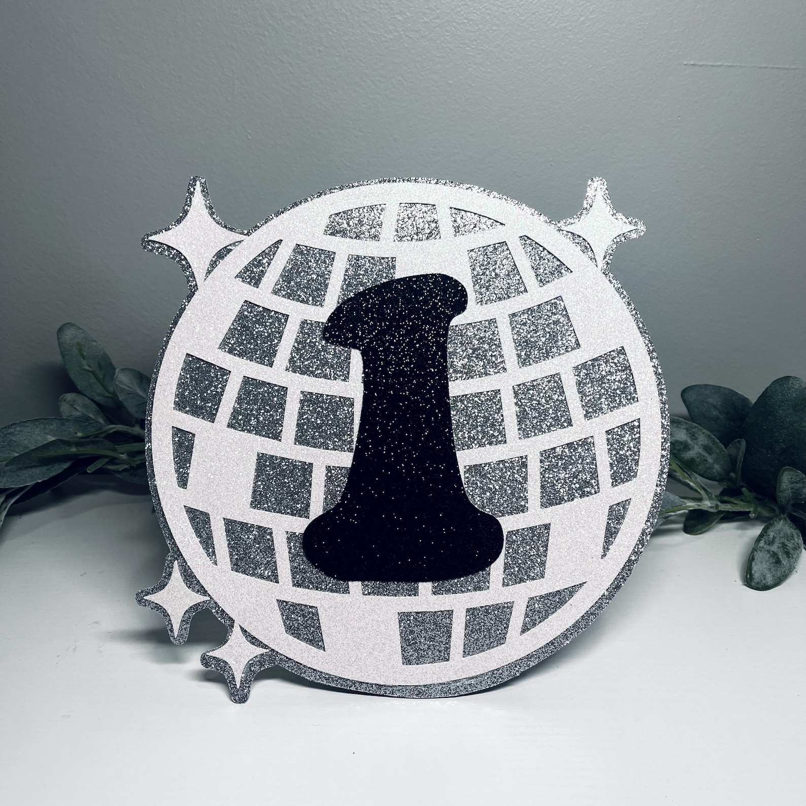 Disco Ball Table Numbers: Glitter Party Centerpieces - Etsy