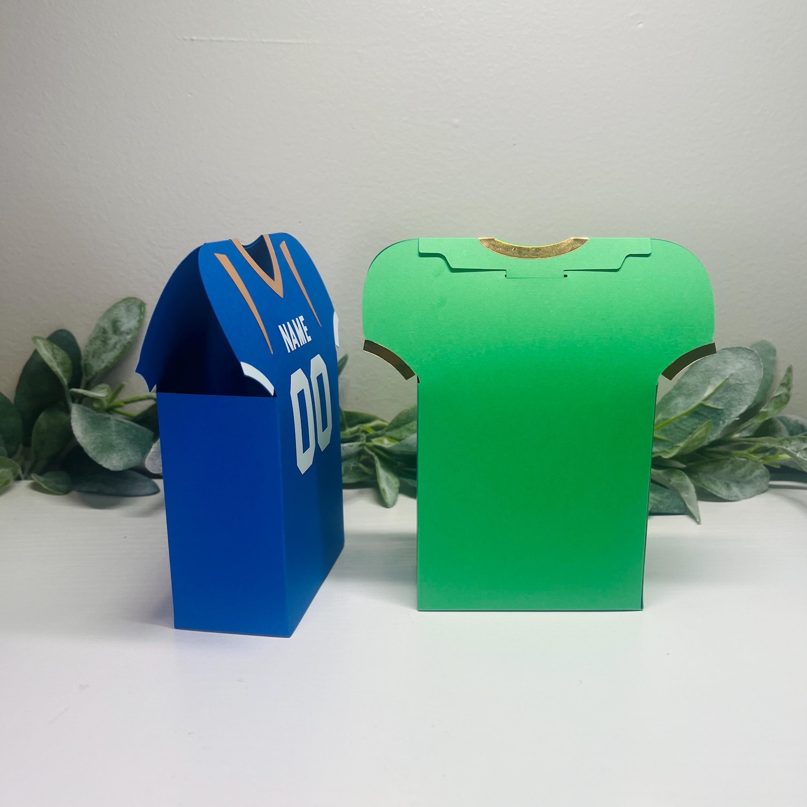 Football Jersey Favor Boxes: Personalized Sports Party Gift Boxes - Etsy