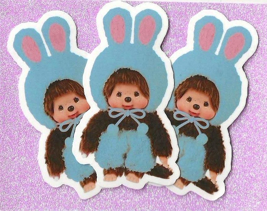 Monchhichi Inspired Vinyl Decal Sticker 3 Inch - Etsy