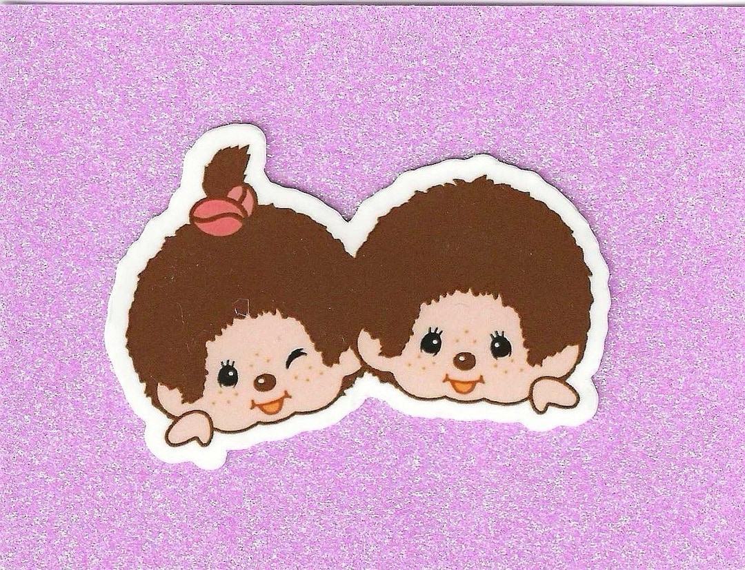 Monchhichi Vinyl Decal Sticker - Etsy