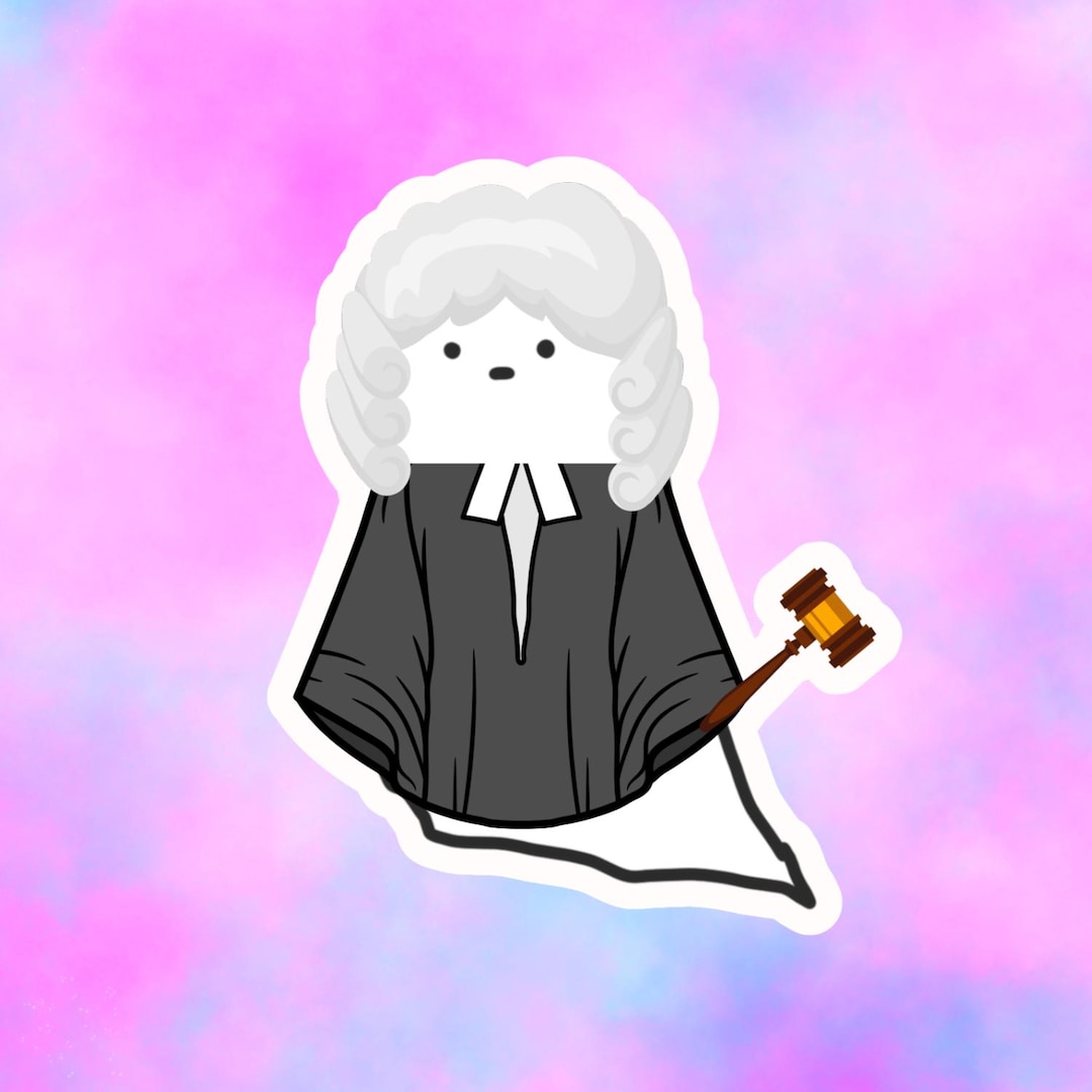 Ghost Judge Lawyer Sticker Vinyl Decal - Etsy