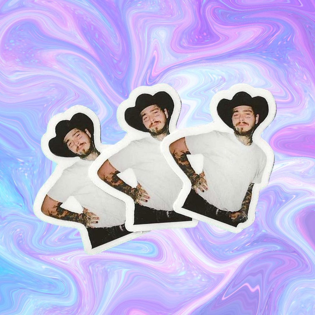 Post Malone Vinyl Decal Sticker - Etsy