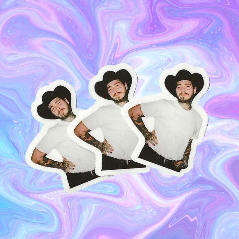 Post Malone Sticker - Etsy