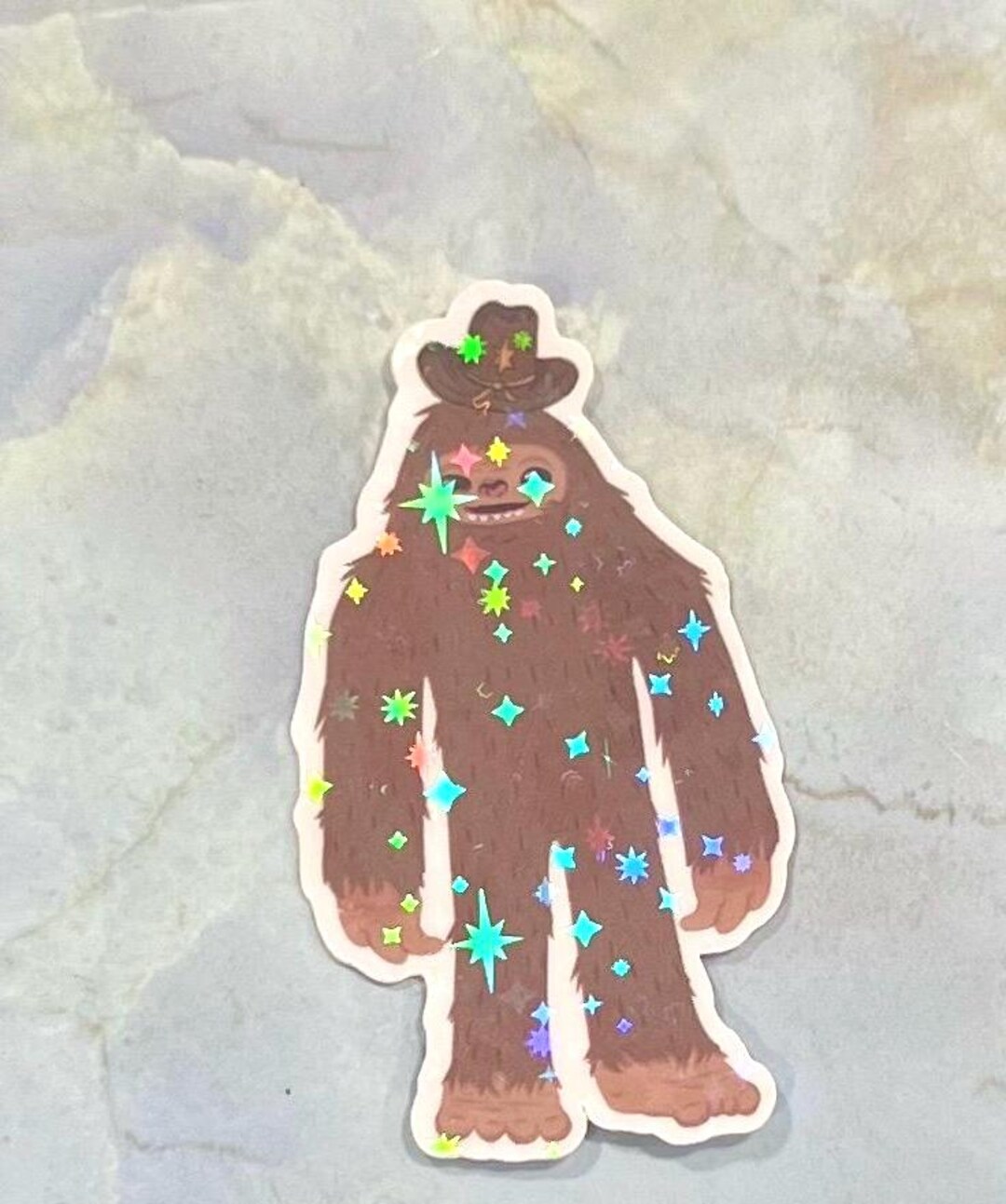 Bigfoot Hat Vinyl Sticker Decal - Etsy