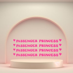 Passenger Princess Vinyl Decal Bundle/ Includes 4 Vinyls - Etsy