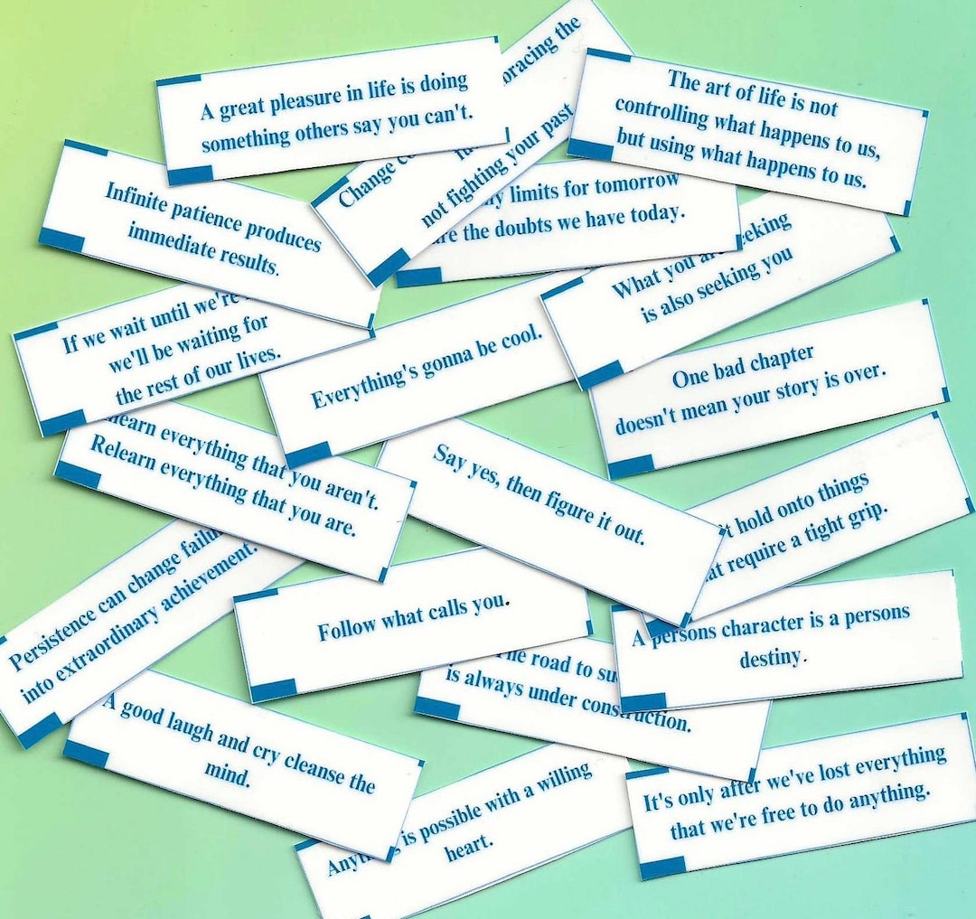 Fortune Cookie Sticker Mystery Bundle of 5 - Etsy