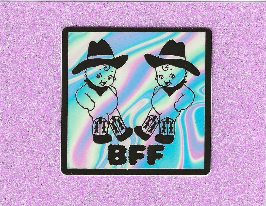 Bff Best Friend Bestie Vinyl Decal Sticker - Etsy