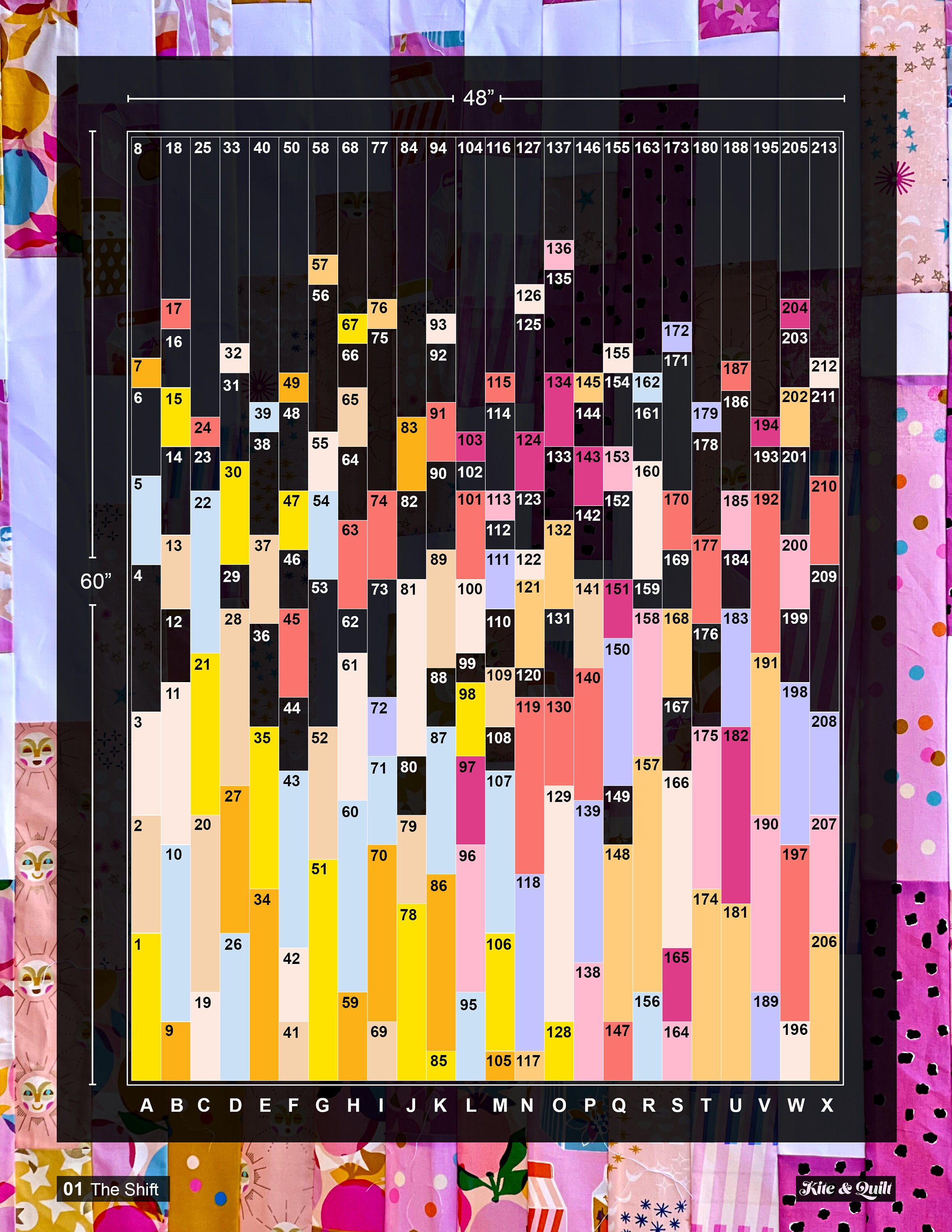 Kite&quilt Shifting Stripes Quilt Pattern - Etsy