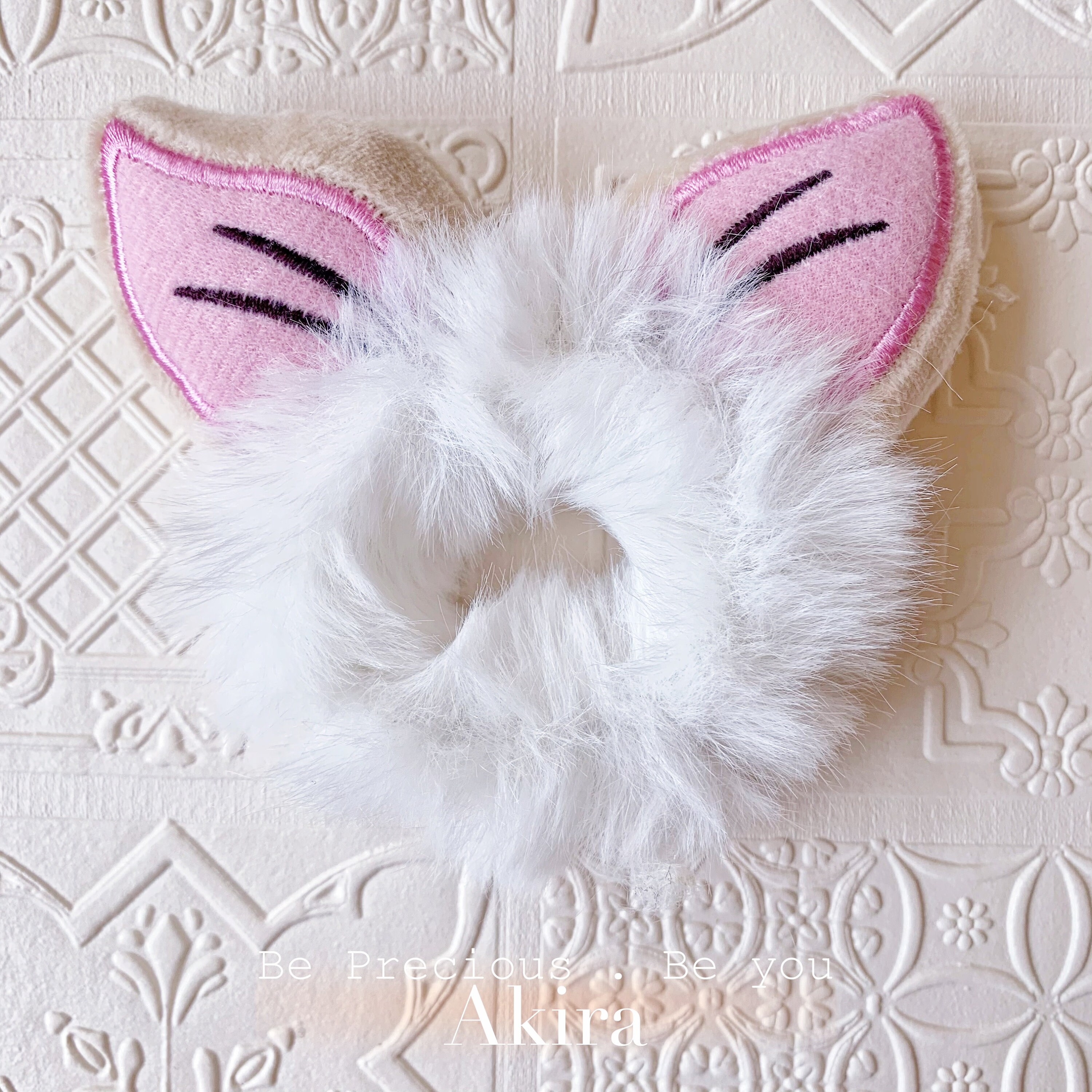 Hair Scrunchies/ponytail Bobble/cute Cat Scrunchie/fluffy Hair - Etsy ...