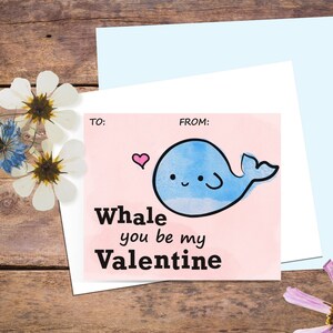 Kids Valentines, Cute Printable Watercolor Instant Download Valentine ...