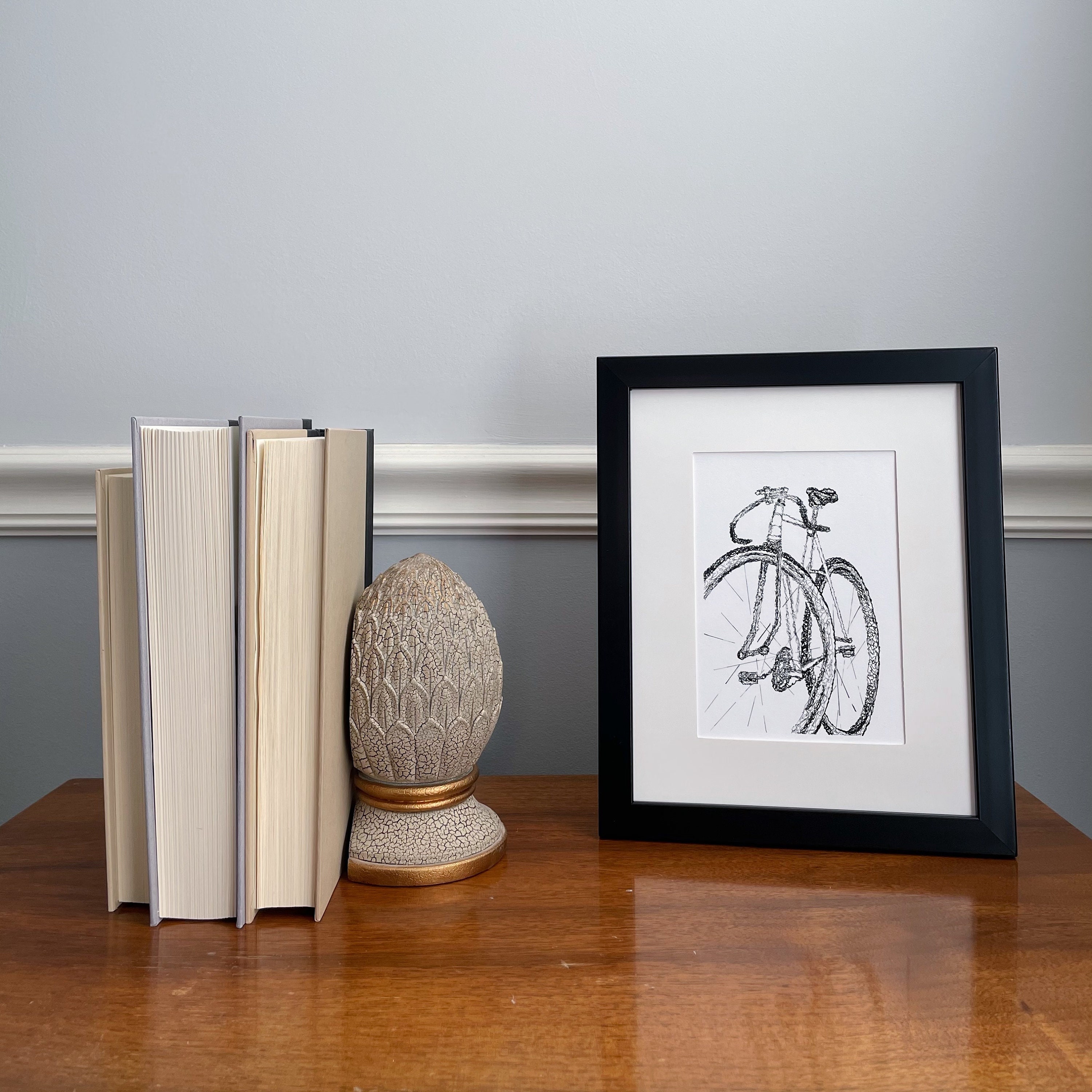 Vintage Bicycle Pen & Ink Drawing Fine Art Print - Etsy