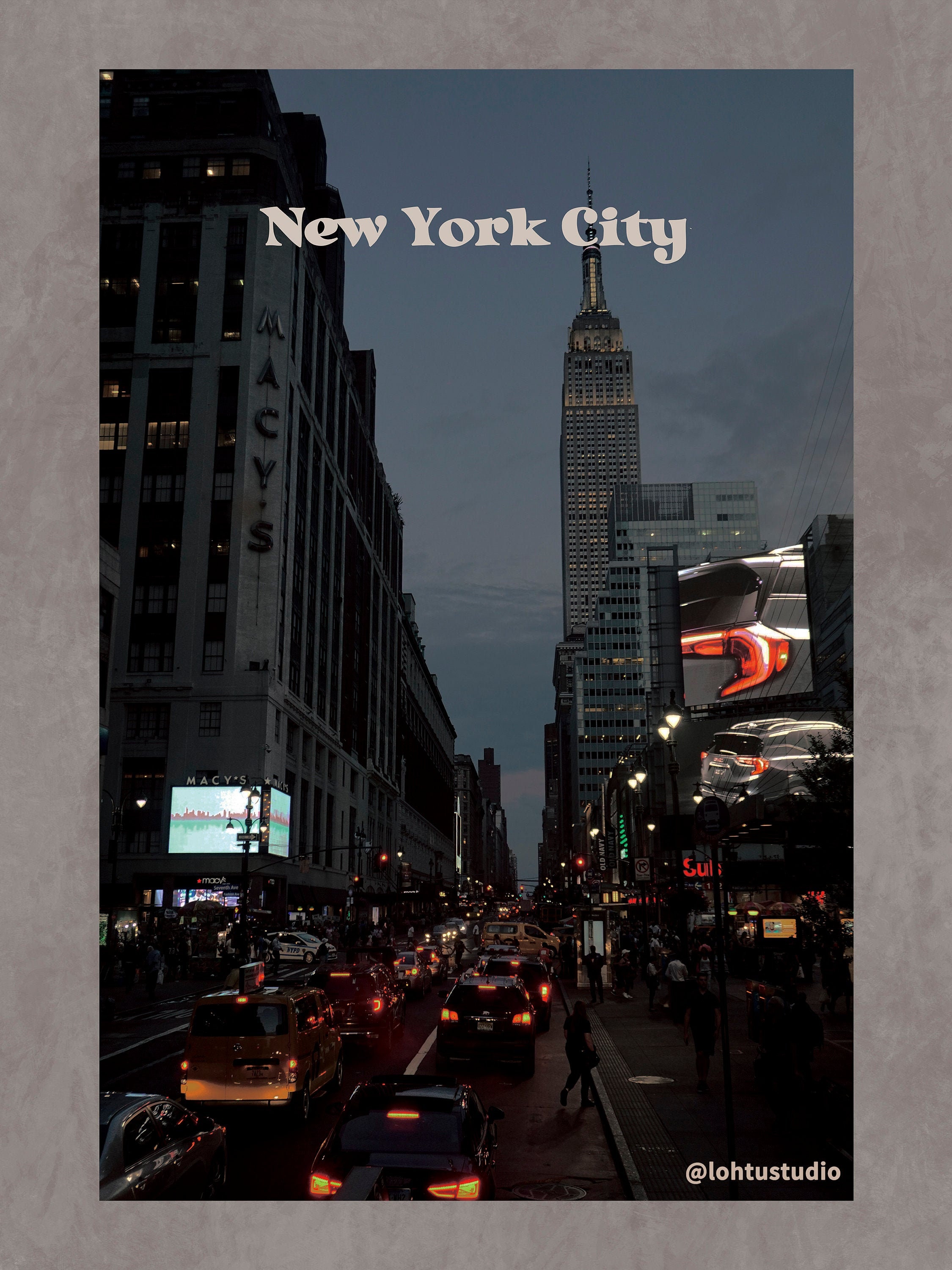 New York City Wall Art NYC Poster Printable Home Decor - Etsy