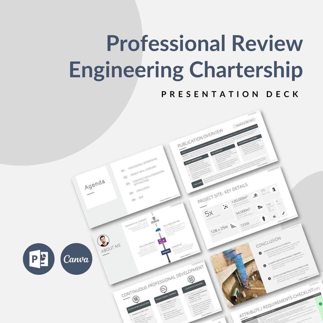 Professional Review Chartership Presentation Template ICE Engineering ...