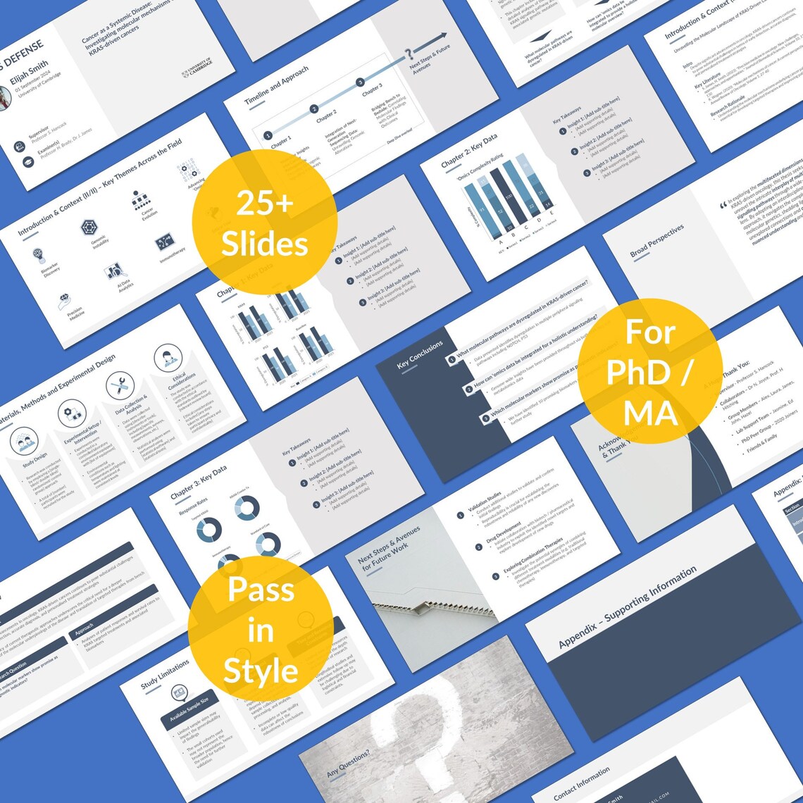 Thesis Defense Presentation Template Phd Masters MA Academic Viva ...