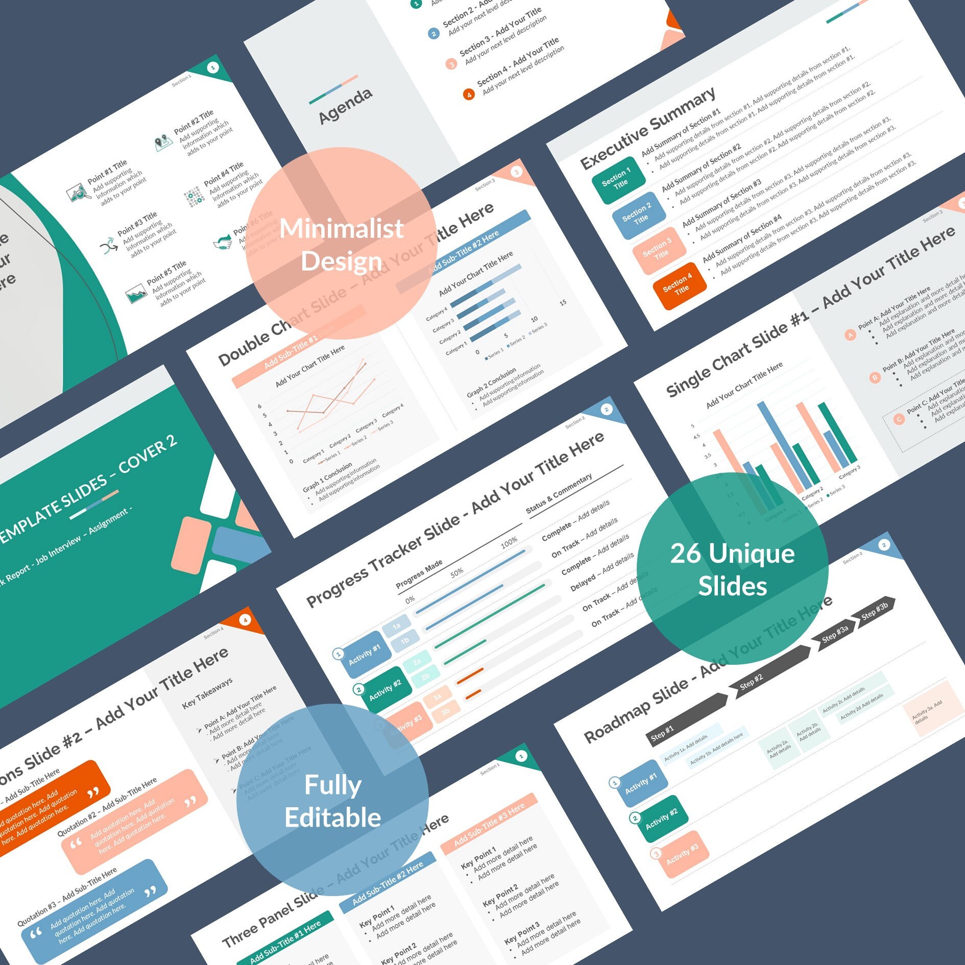 Powerpoint Presentation Starter Template Assignment Template - Etsy