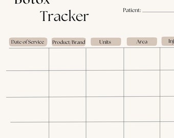 Botox and Aesthetics Savings Tracker Savings Challenge Budget Tool - Etsy