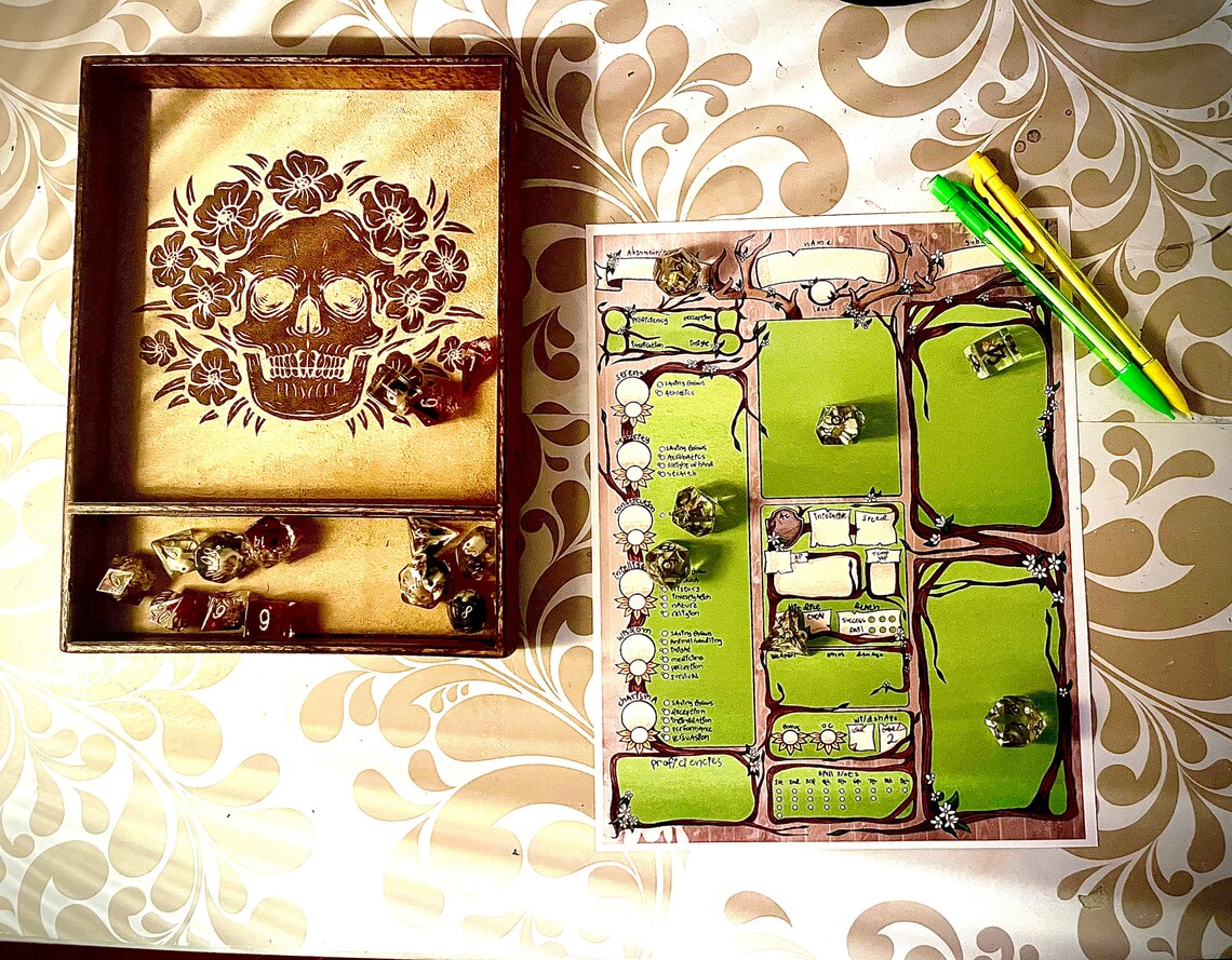 Aesthetic Woodland Character Sheet Dnd 5e - Etsy