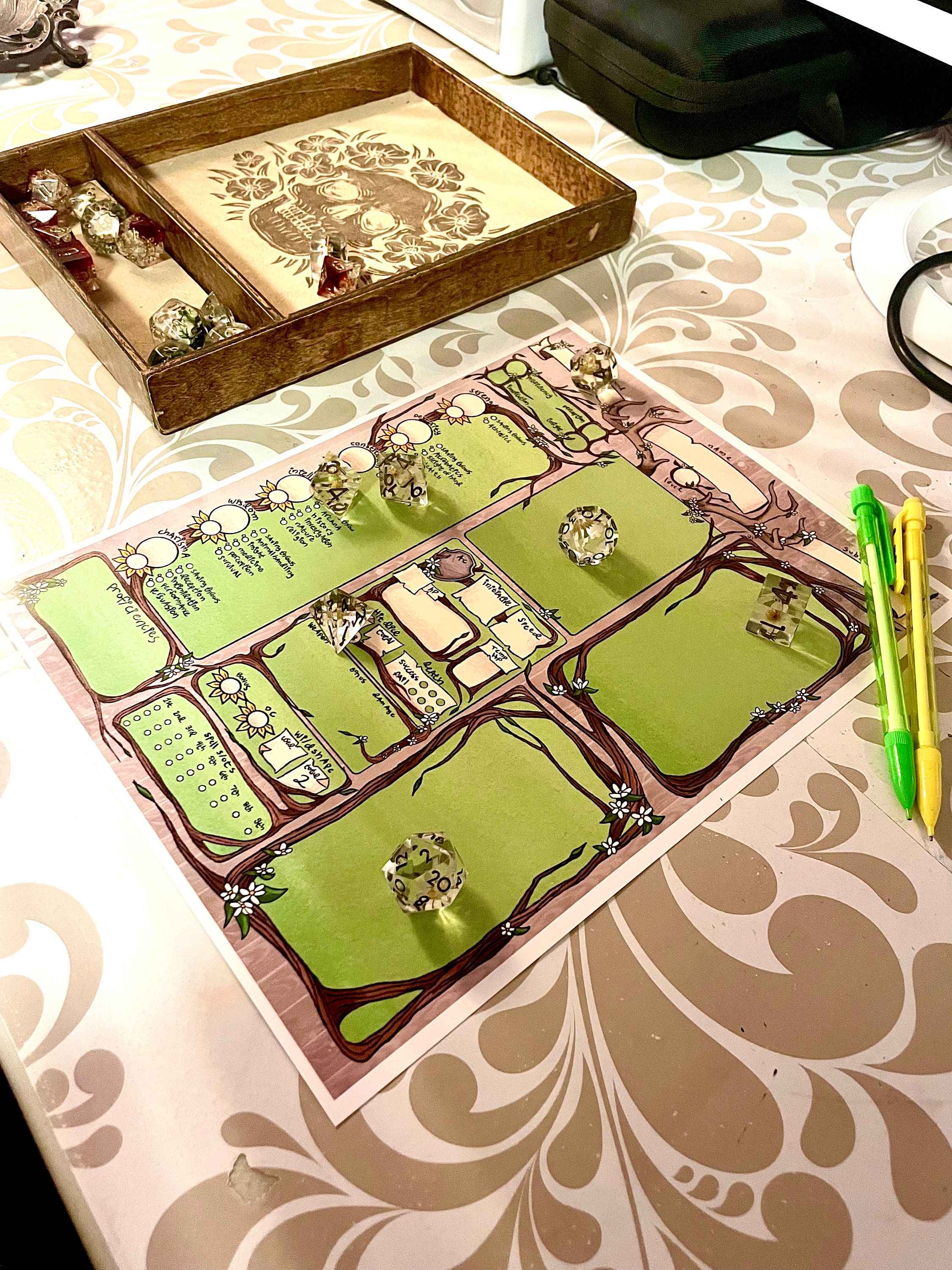 Aesthetic Woodland Character Sheet Dnd 5e - Etsy