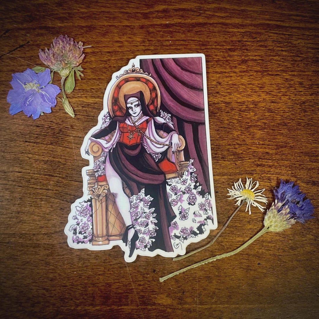 Vampire Nun Waterproof Vinyl Sticker - Etsy