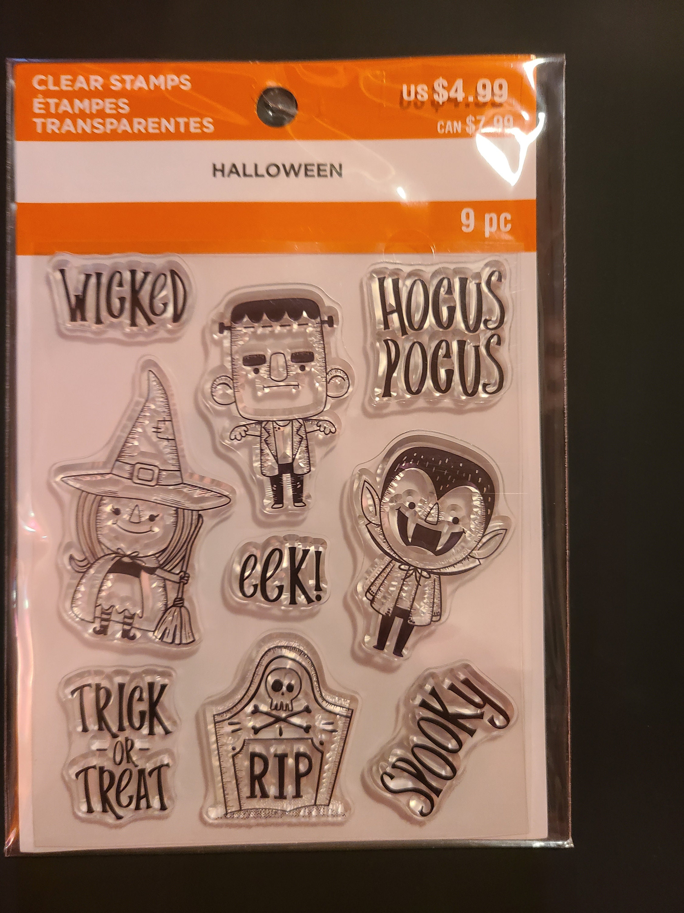Recollections Halloween Clear Stamps Halloween Tricksters - Etsy