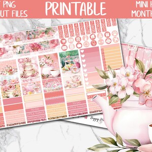 Tea Party | Tea Lover MINI Happy Planner Printable Planner Sticker ...