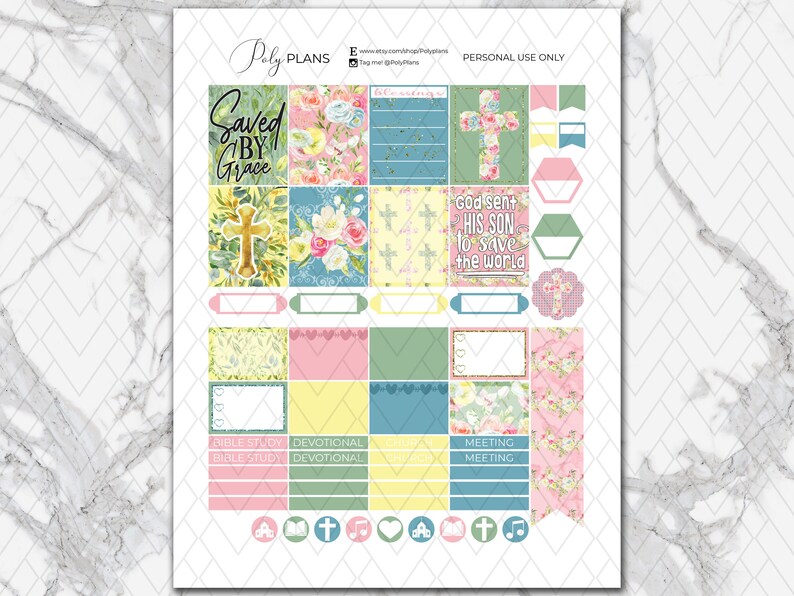 Easter Bible Journal Printable Sticker Kit Bible Digital - Etsy