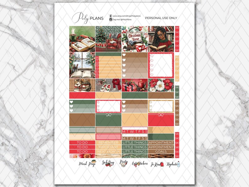 Wonderful Time | Christmas Classic Happy Planner Printable Stickers ...