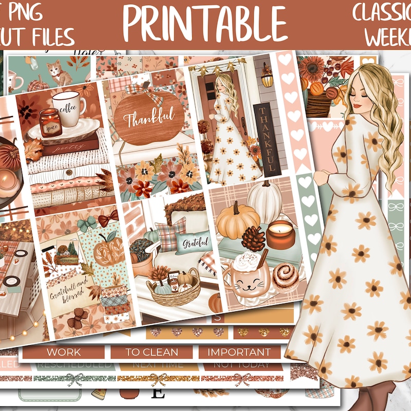 Fall Planner Stickers - Etsy