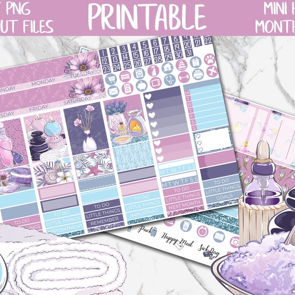 Happy Planner Spa Time Stickers - Etsy