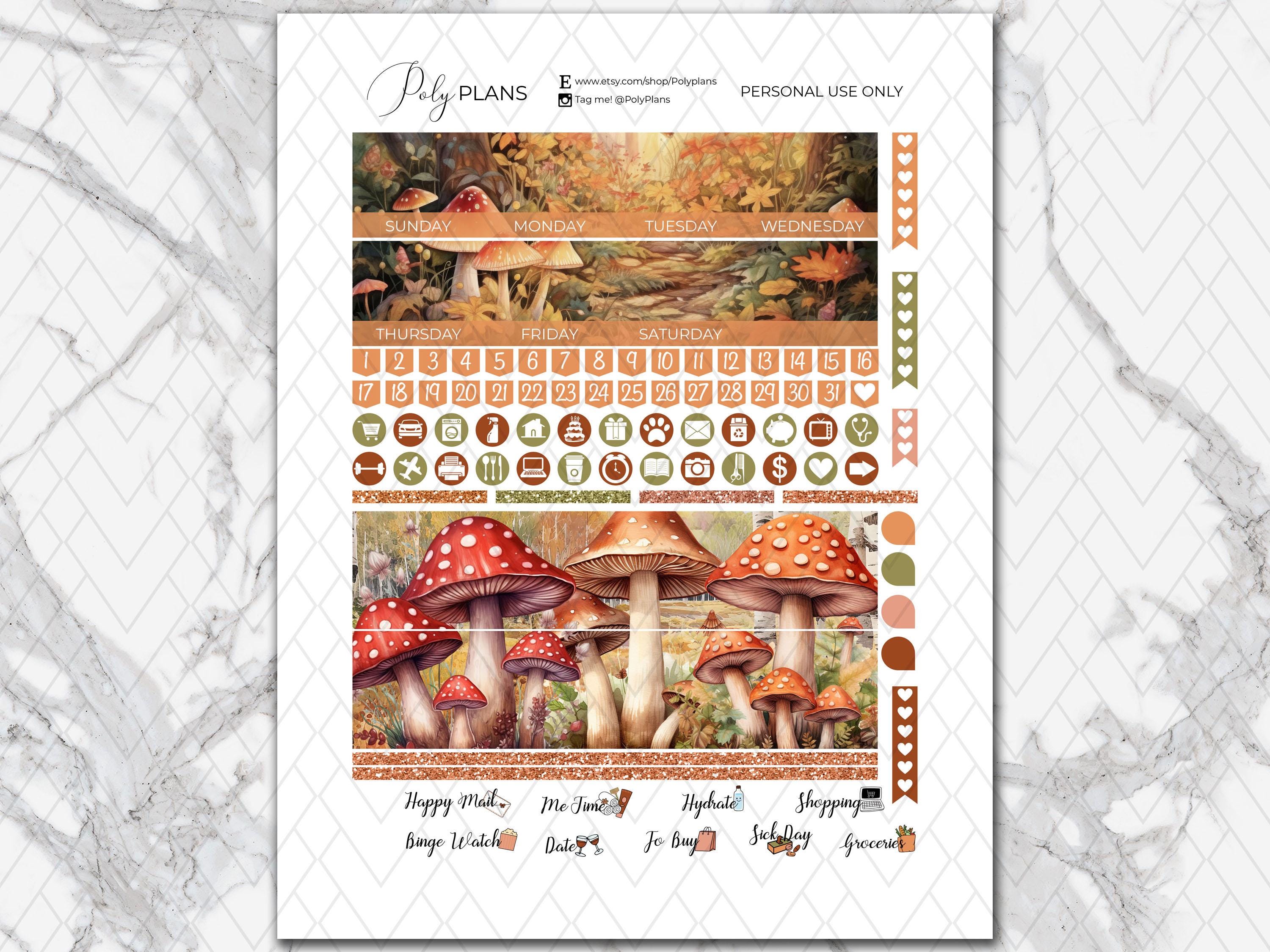 Forest Animals | Printable Planner Stickers, Fall Erin Condren Monthly ...