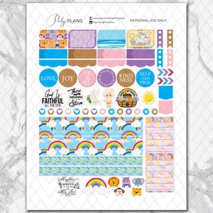 Noah | Bible Journal Printable Sticker Kit, Bible Digital Stickers ...