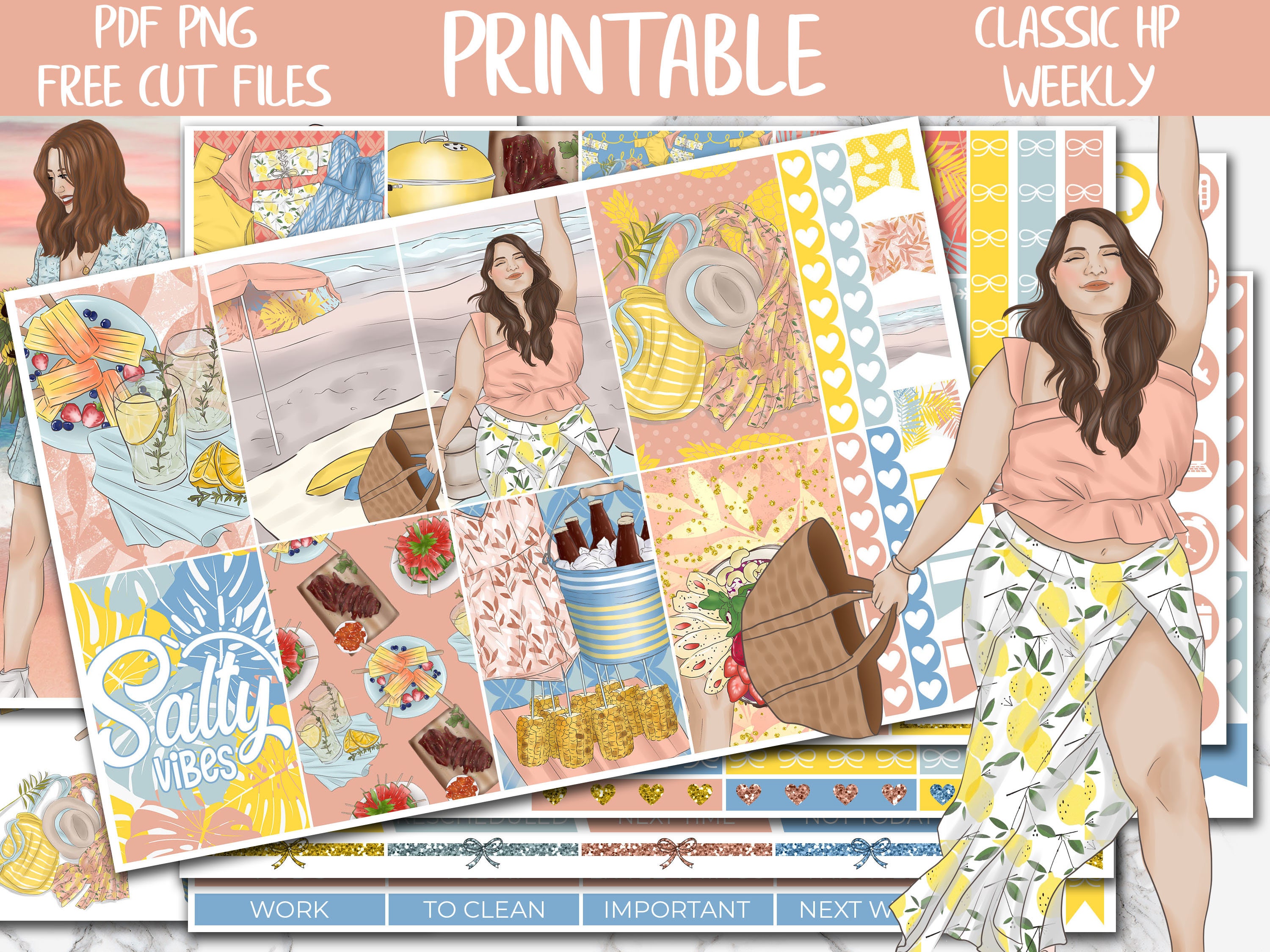 Embellishments PP Weeks Cut Files Horizontal Tropical Mini Happy ...