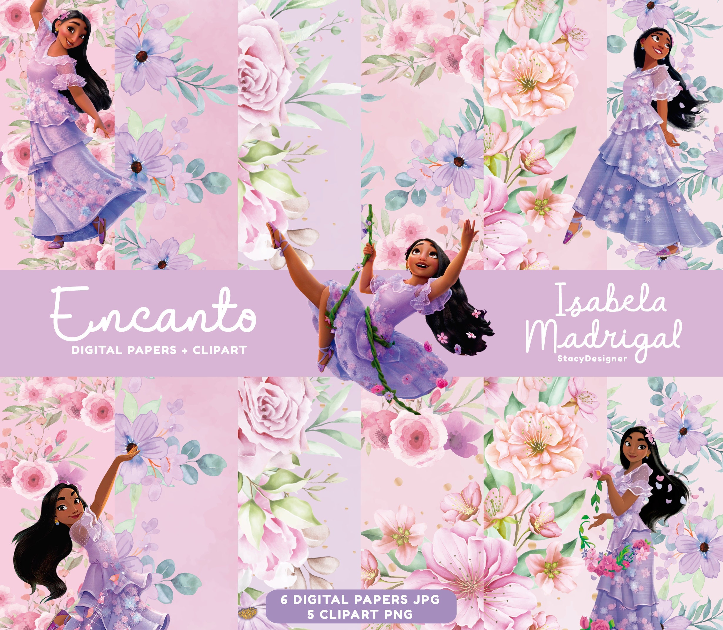Charm Isabela Madrigal Papers Digital Clipart Download - Etsy UK