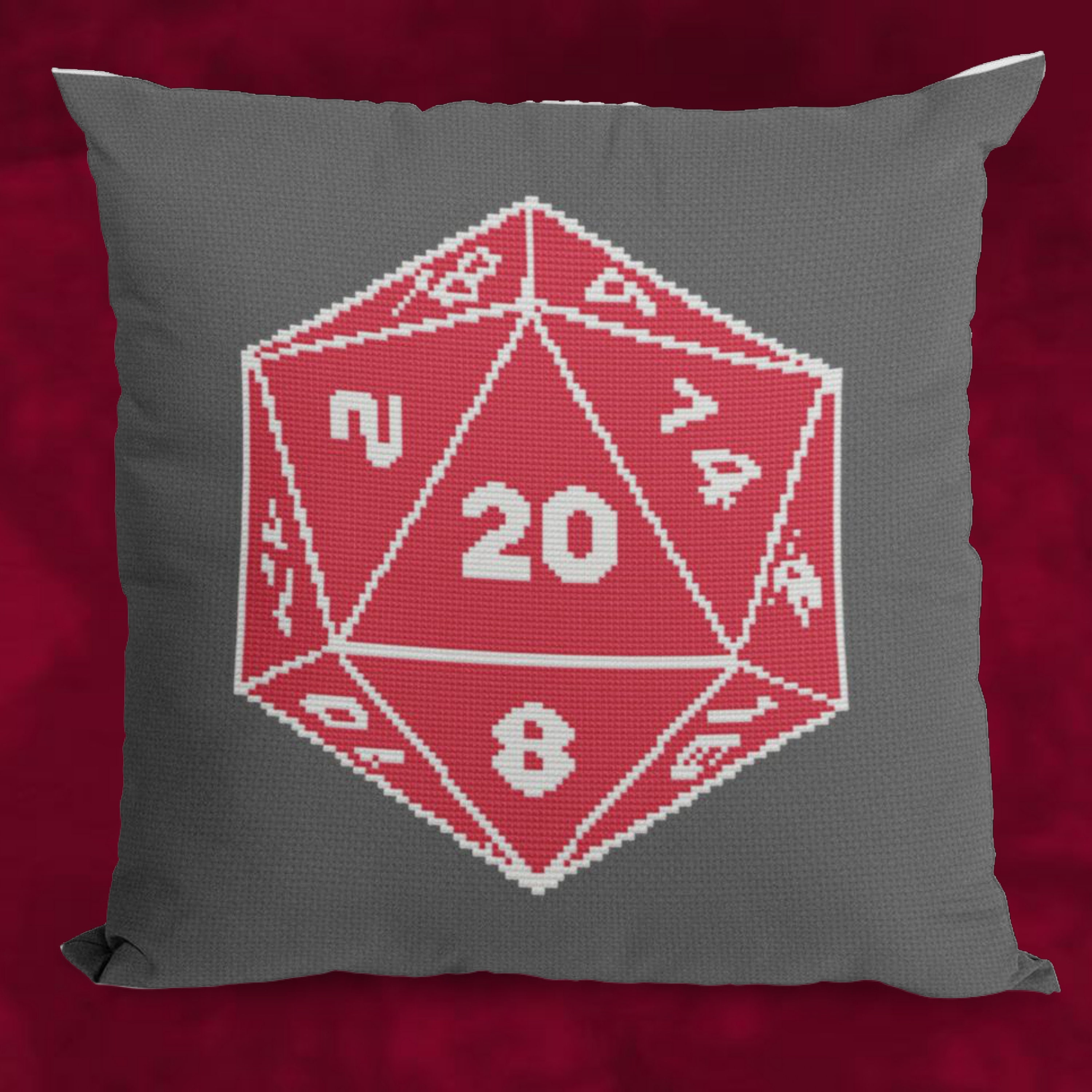 DM Dungeon Master Game Dice With Numbers Cross-stitch for Beginners ...