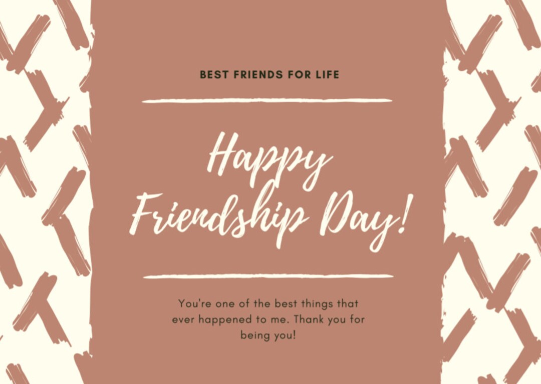 Happy Friendship Day Card - Etsy