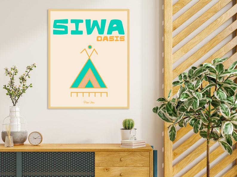 New SIWA OASIS Wall Art Wall Decor Illustration - Etsy